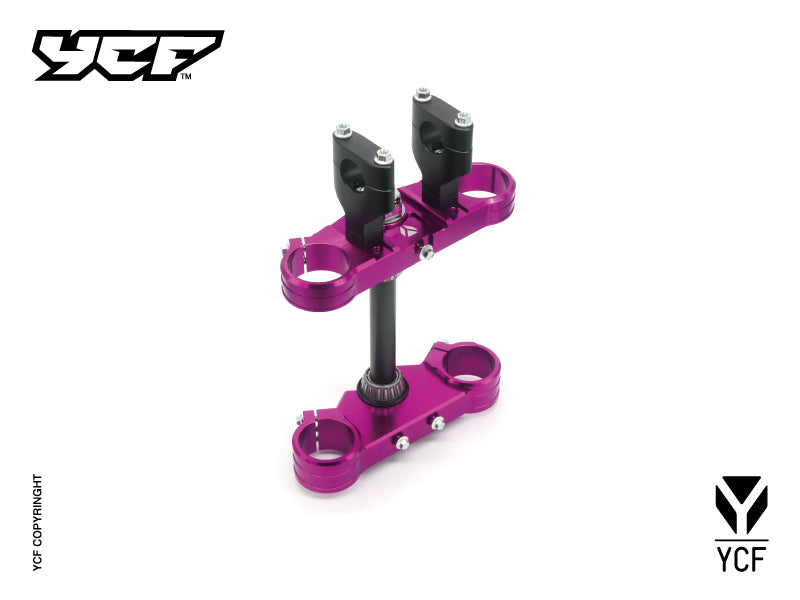 COMPLETE TRIPLE CLAMPS 45/48mm - PURPLE – RobsYCF